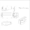 1000mm White Wall Hung Left Hand Curved Vanity Unit with Basin – Tulum ...